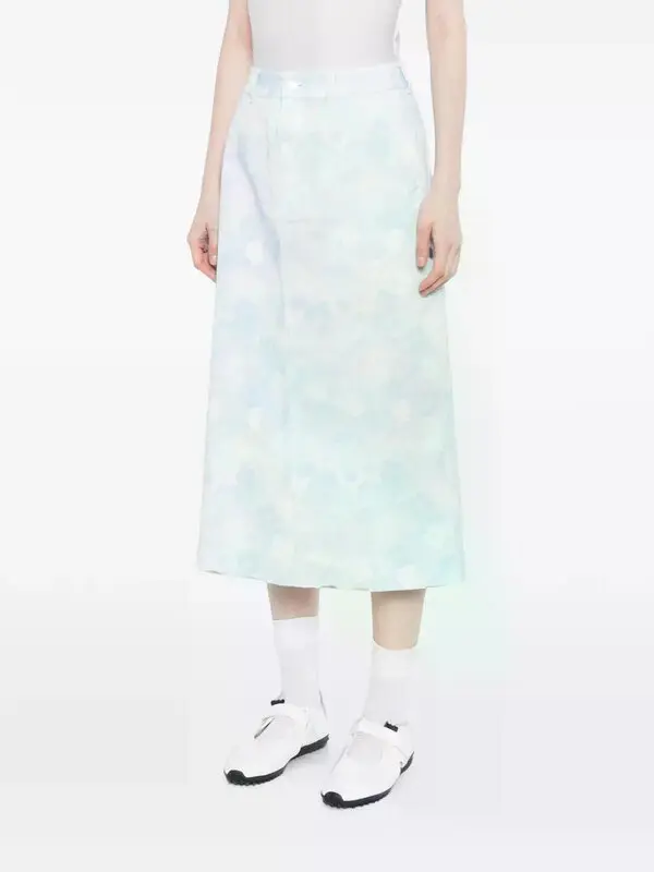 AGNES B. Floral Midi Skirt