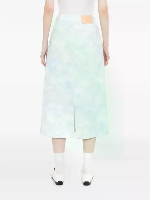 AGNES B. Floral Midi Skirt