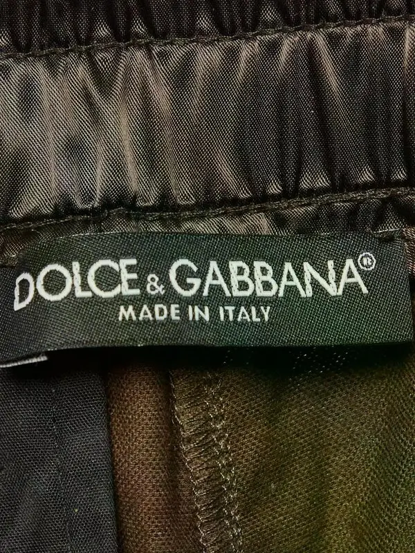 Dolce & Gabbana Velvet Satin-trimmed Trousers