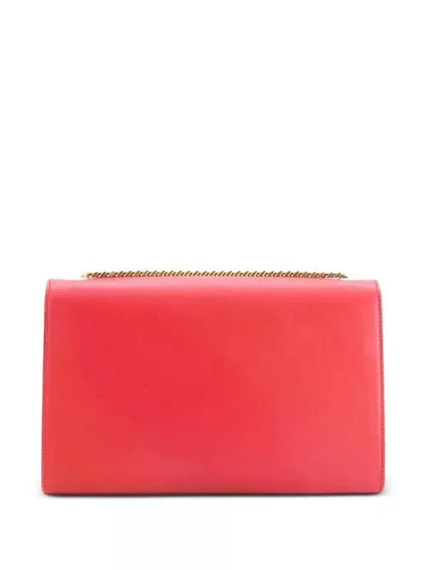 Saint Laurent Classic Monogram Tassel Leather Medium Crossbody Bag - Red