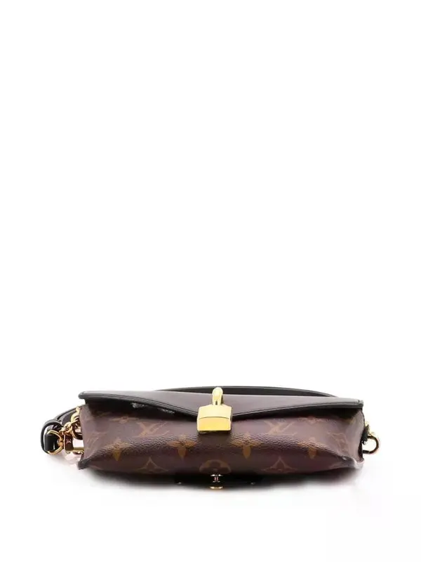 LOUIS VUITTON Padlock On Strap Handbag Monogram Canvas And Leather Crossbody Bag - Black