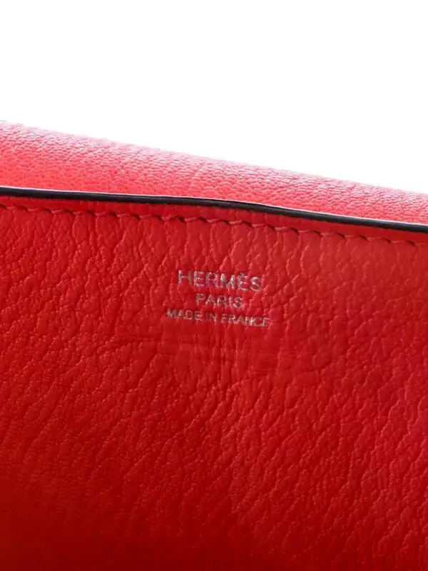 Hermès Opli Leather Clutch Bag