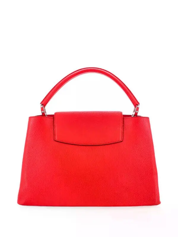 LOUIS VUITTON Capucines Bag Leather Gm Satchel - Red