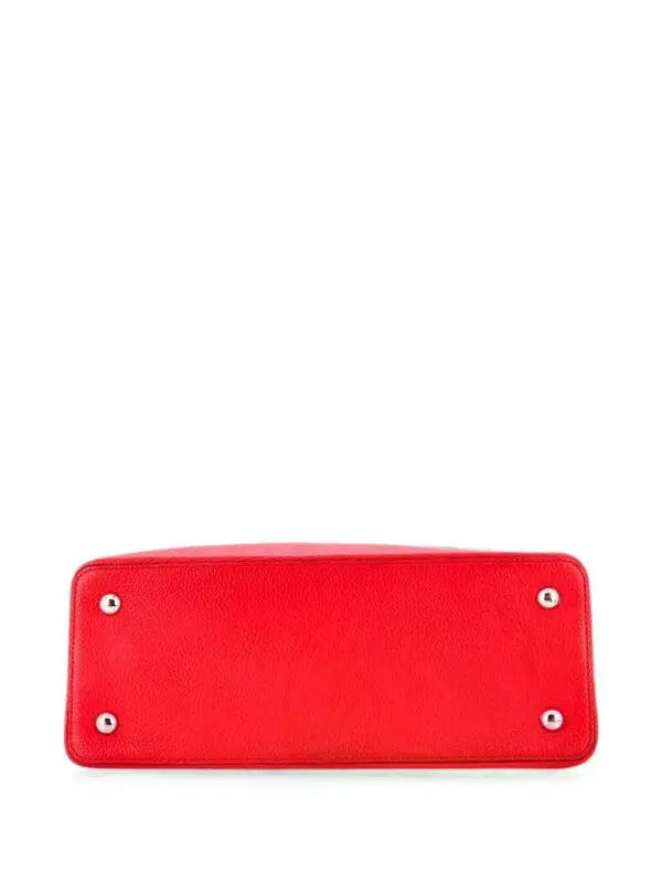 LOUIS VUITTON Capucines Bag Leather Gm Satchel - Red