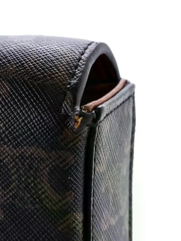 Celine Triomphe Chain Triomphe Coated Canvas Medium Shoulder Bag