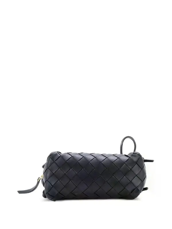 Bottega Veneta Concert Pouch Intrecciato Nappa Mini Crossbody Bag - Black