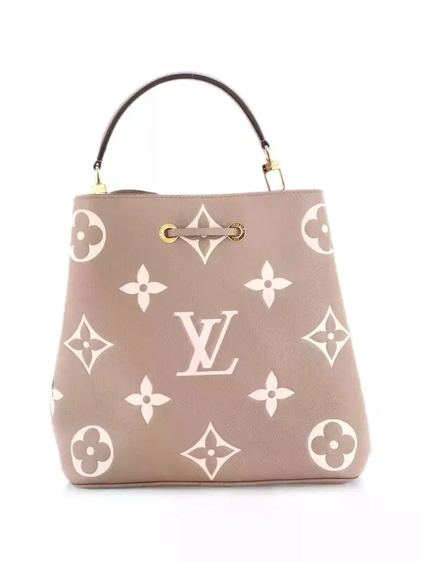 LOUIS VUITTON Neonoe Handbag Bicolor Monogram Empreinte Giant Mm Bucket Bag - Grey