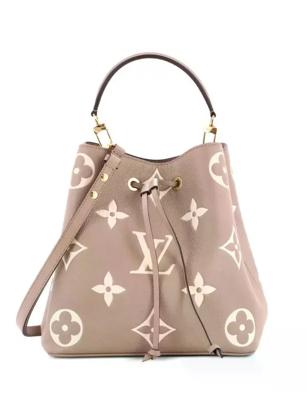 LOUIS VUITTON Neonoe Handbag Bicolor Monogram Empreinte Giant Mm Bucket Bag