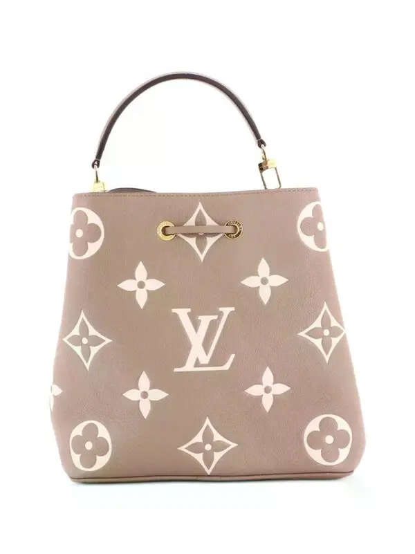 LOUIS VUITTON Neonoe Handbag Bicolor Monogram Empreinte Giant Mm Bucket Bag
