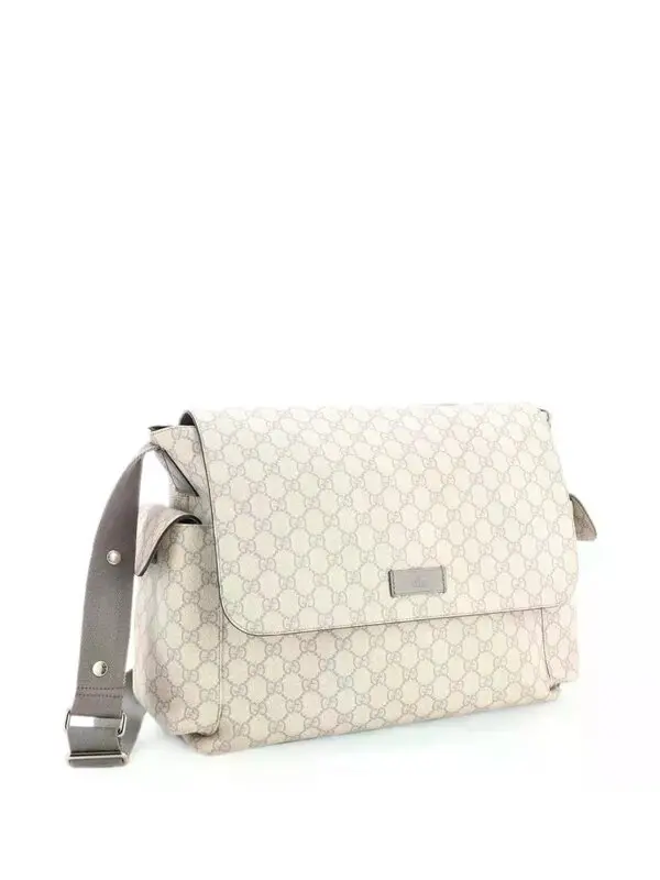 Gucci Diaper Bag Gg Coated Canvas Crossbody Bag