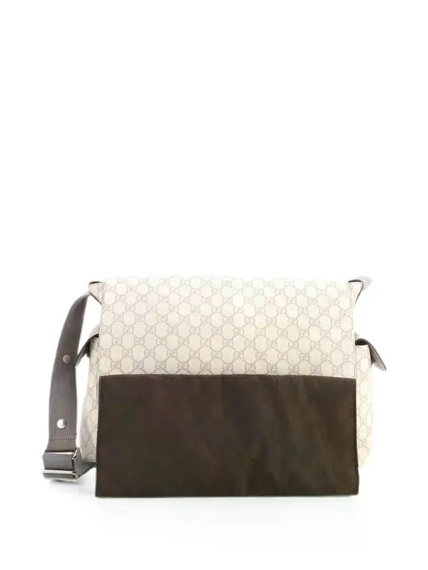 Gucci Diaper Bag Gg Coated Canvas Crossbody Bag