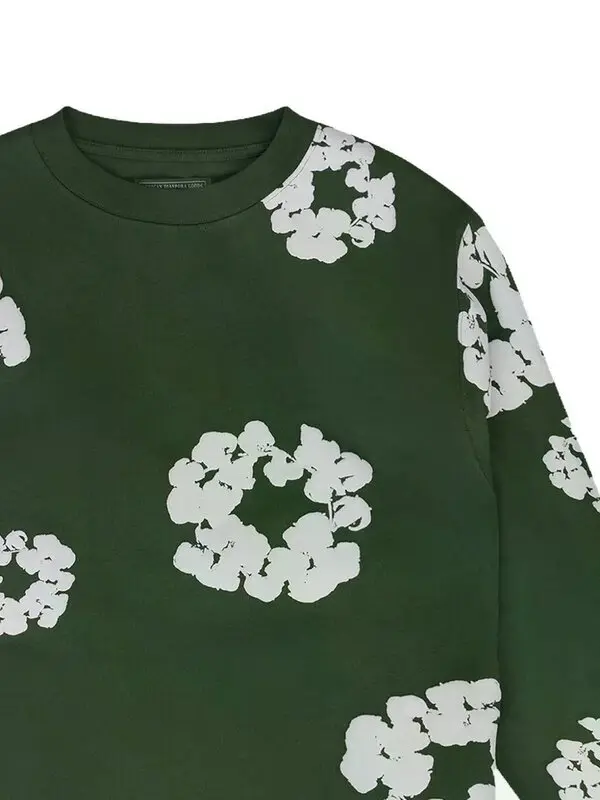 DENIM TEARS Cotton Wreath Sweatshirt - Green