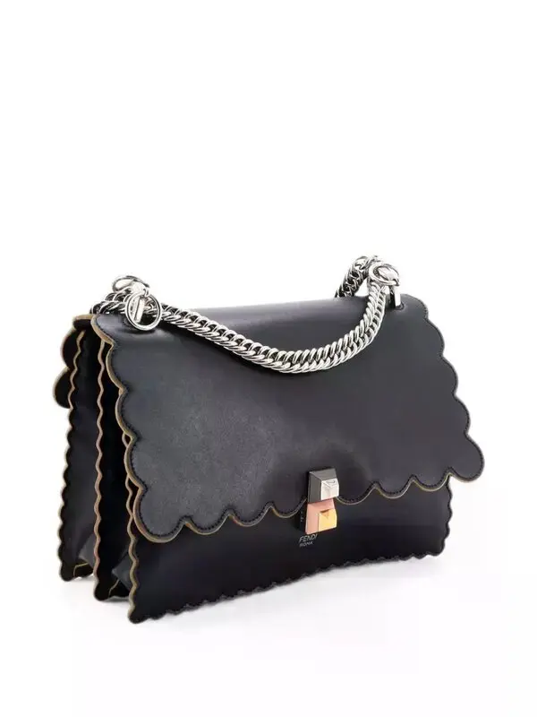 Fendi Kan I Bag Leather Medium Shoulder Bag