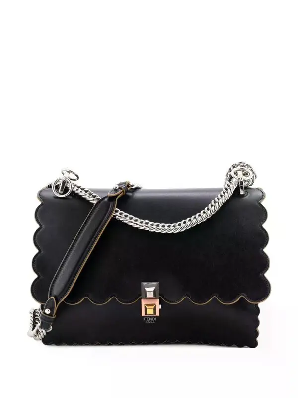 Fendi Kan I Bag Leather Medium Shoulder Bag