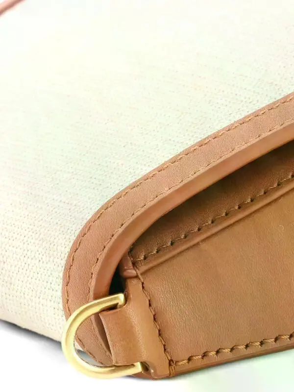 Saint Laurent Voltaire Leather And Canvas Mini Satchel