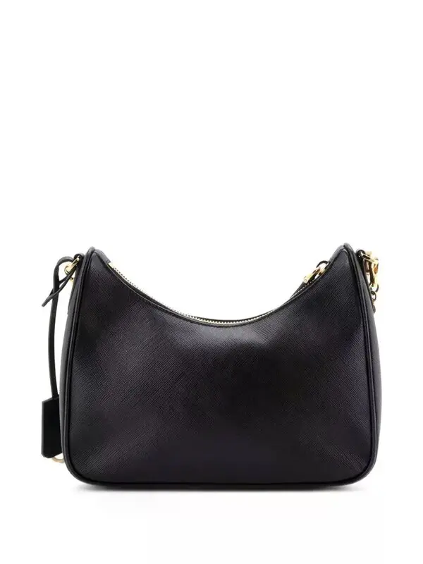 Prada Re-edition 2005 Shoulder Bag Saffiano Leather Small Crossbody Bag - Black