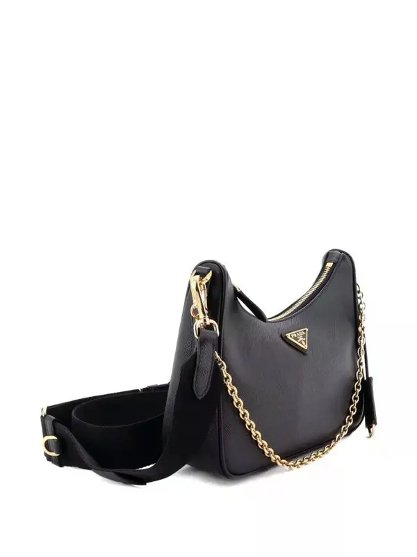 Prada Re-edition 2005 Shoulder Bag Saffiano Leather Small Crossbody Bag - Black