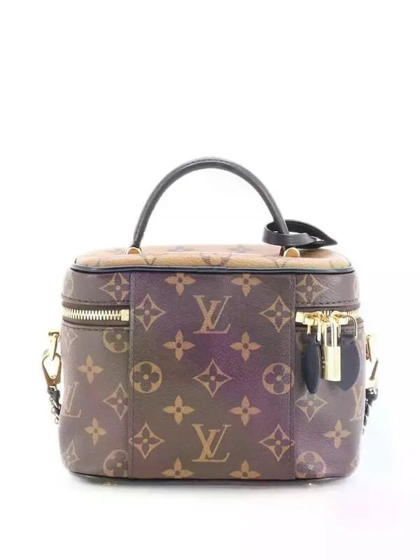 LOUIS VUITTON Vanity Handbag Reverse Monogram Canvas Pm Satchel