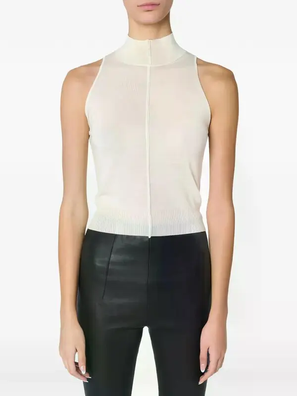 Amiri Mock-neck Halter