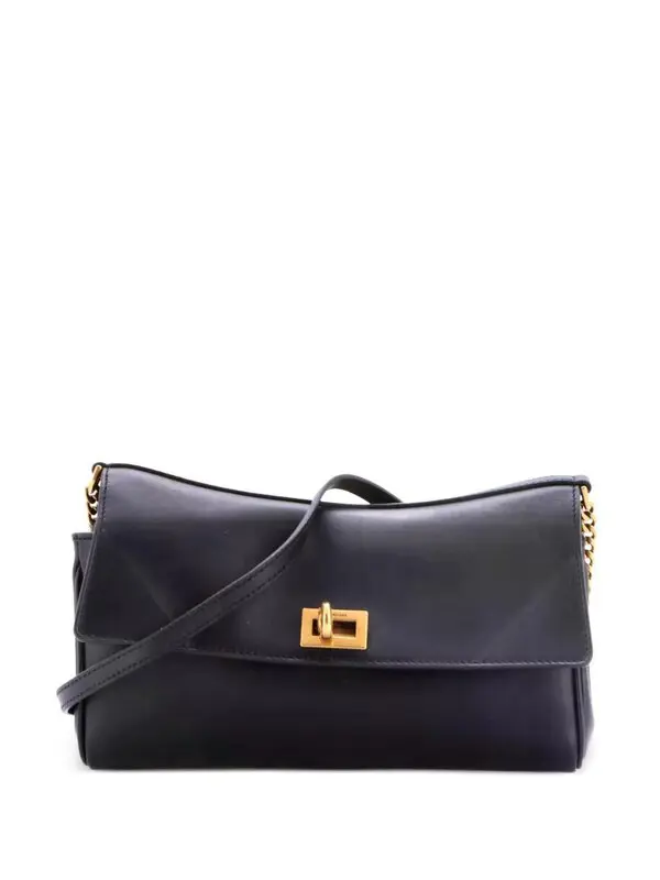Balenciaga Rodeo Wallet On Chain Leather Crossbody Bag - Black