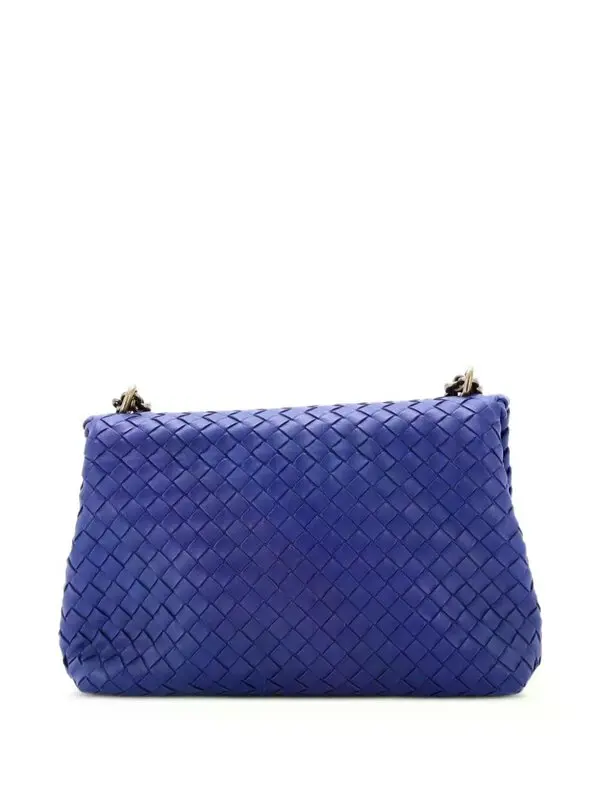 Bottega Veneta Olimpia Intrecciato Nappa Small Crossbody Bag - Blue