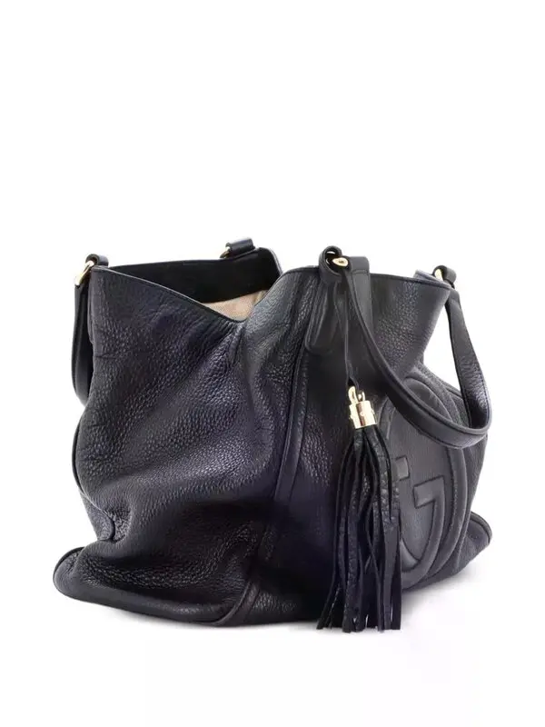 Gucci Soho Leather Shoulder Bag - Black