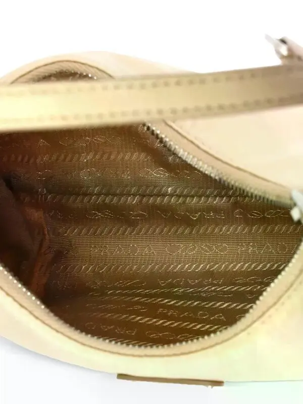 Prada Re-edition 2005 Tessuto With Saffiano Leather Mini Hobo Bag - Neutrals