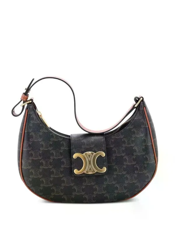 Celine Ava Triomphe Shoulder Bag - Brown
