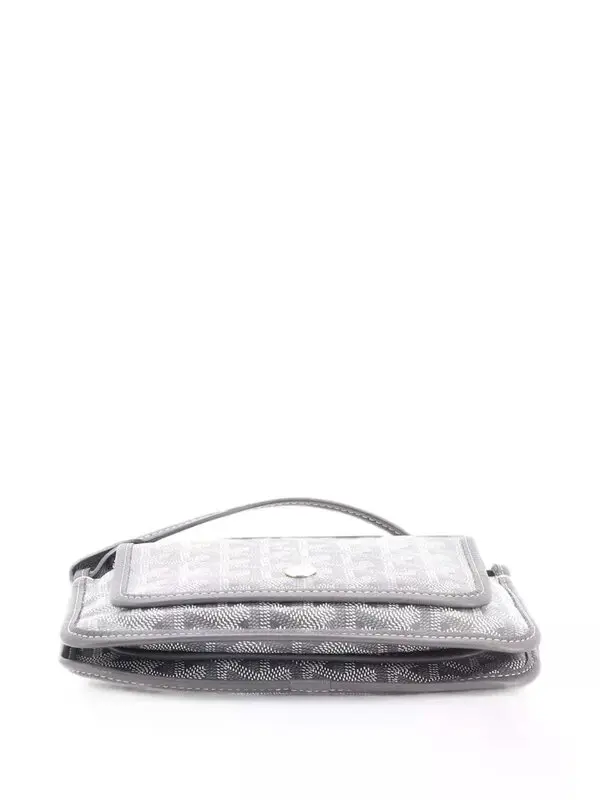 Goyard Plumet Clutch Wallet Coated Canvas Crossbody Bag - Grey