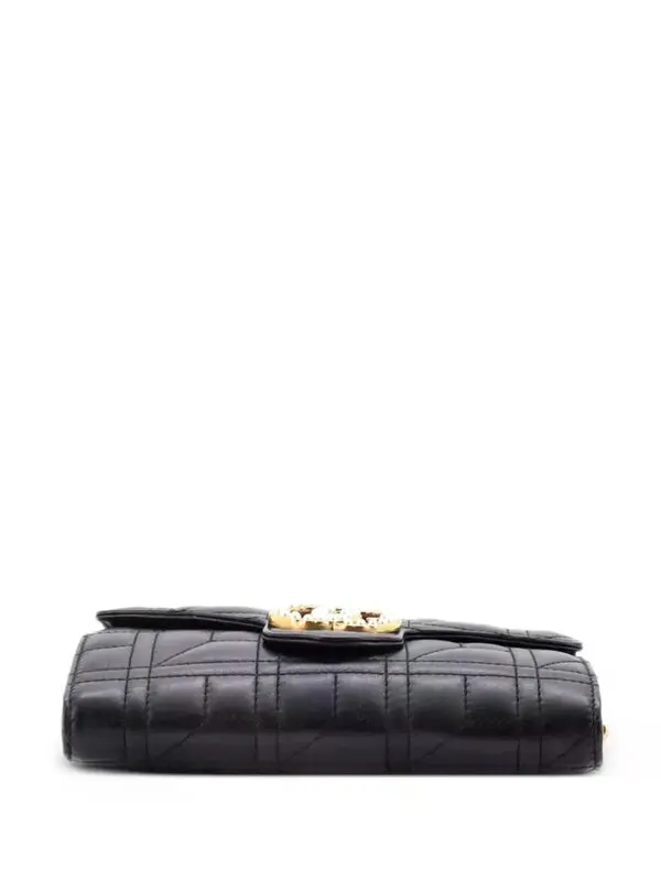 Gucci Pearly Gg Marmont Chain Wallet Matelassé Leather Mini Shoulder Bag