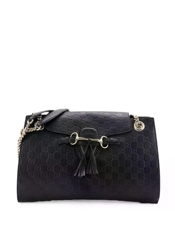 Gucci Emily Chain Flap Guccissima Leather Large Shoulder Bag