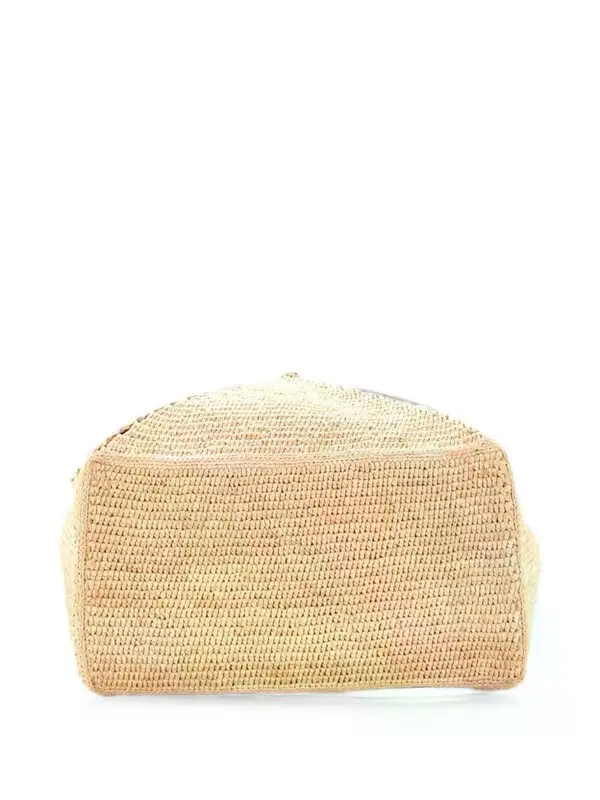 Loewe Puzzle Fold Raffia Large Tote Bag