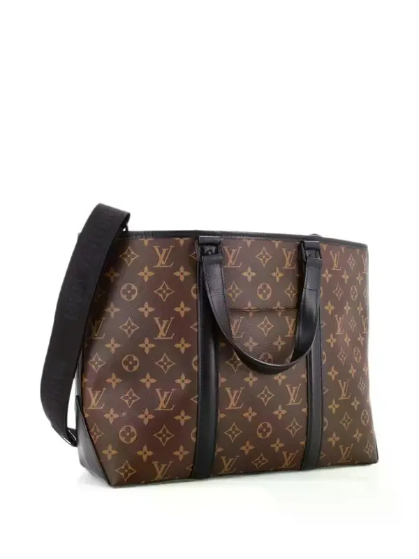 LOUIS VUITTON Weekend Macassar Monogram Canvas Pm Tote Bag