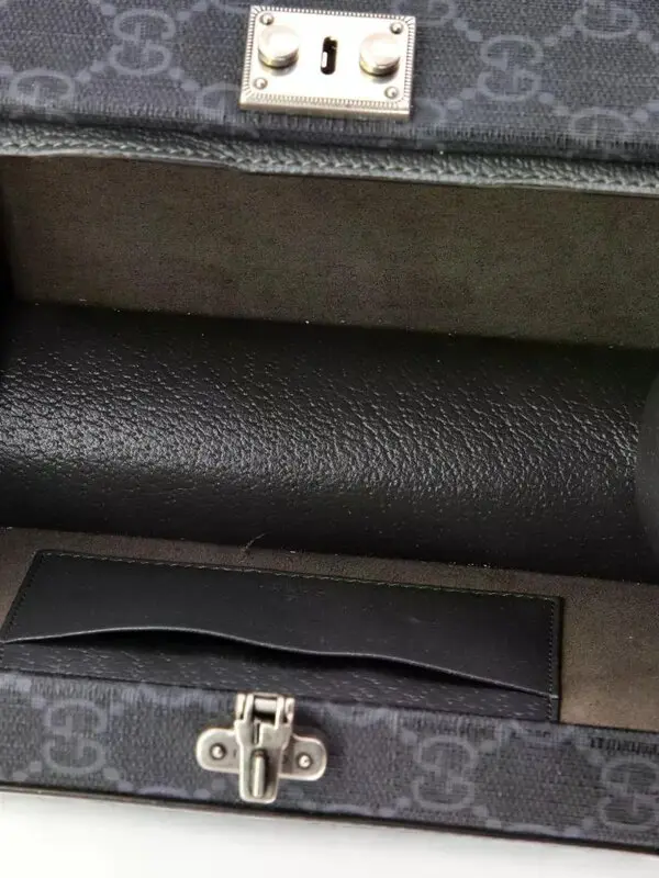 Gucci Padlock Interlocking G Gg Coated Canvas And Leather Mini Crossbody Bag
