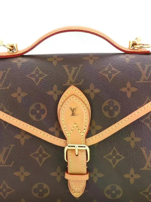 LOUIS VUITTON Monogram Canvas Satchel Handbag - Brown