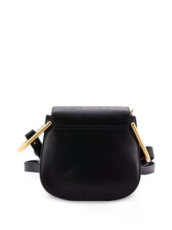 Chloé Charm Hudson Bag Leather Mini Crossbody Bag - Black