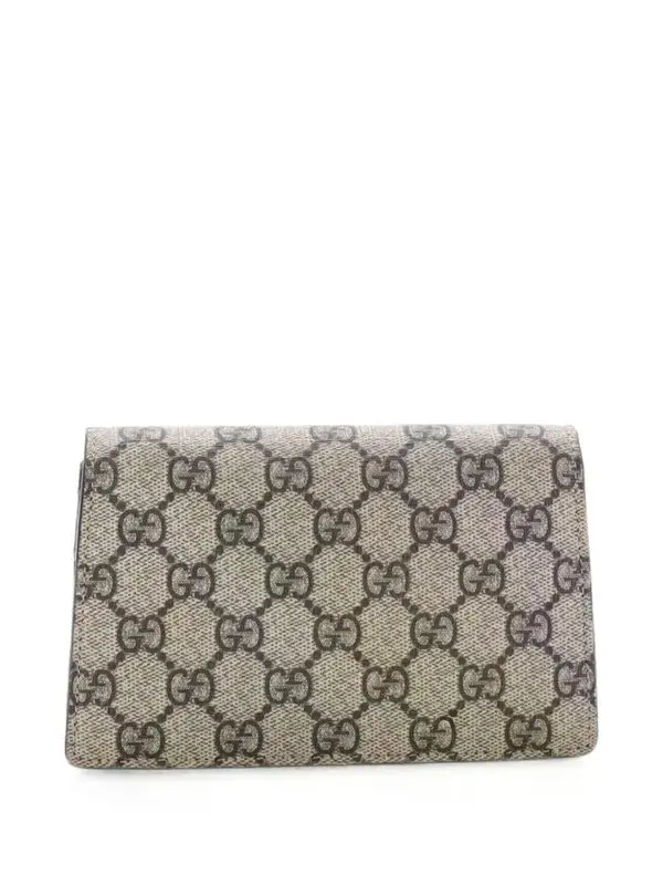 Gucci Dionysus Bag Gg Coated Canvas Super Mini Crossbody Bag - Brown