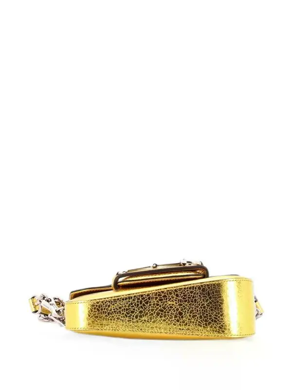 Gucci Horsebit 1955 Asymmetric Leather Mini Shoulder Bag