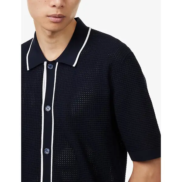 Orlebar Brown Roddy Contrast-piping Knitted Shirt