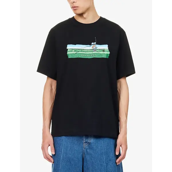 Burberry Maze Relaxed Cotton-jersey T-shirt