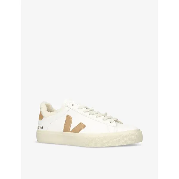 VEJA Campo Winter Shearling-lined Leather Low-top Trainers