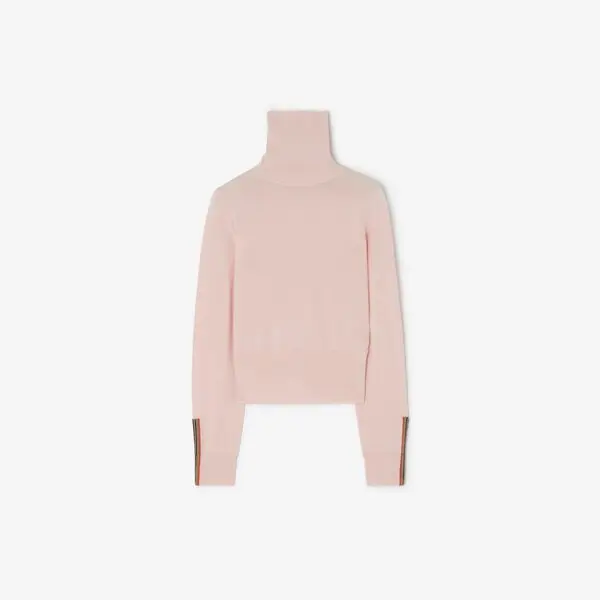 Burberry Wool Rollneck Sweater - Compact Pink