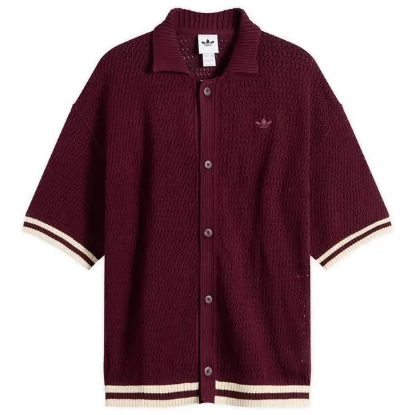 Adidas Crochet Jersey - Maroon