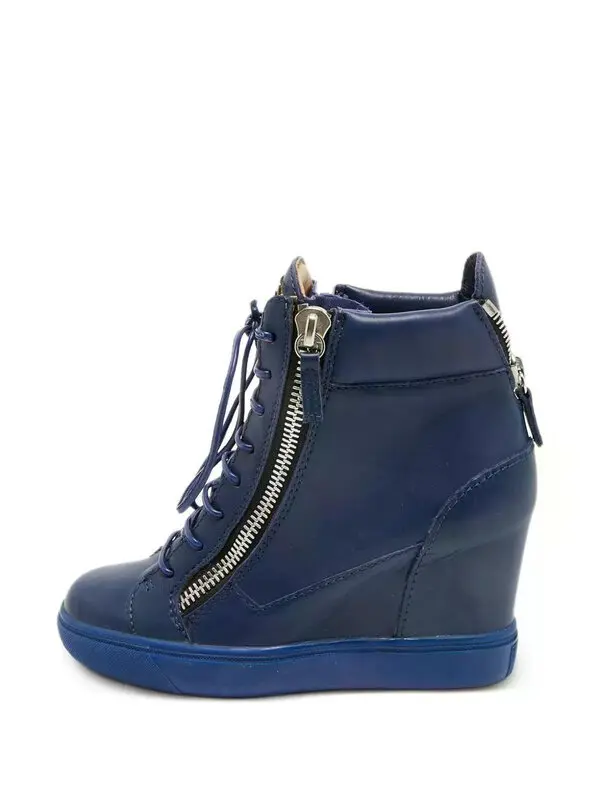 GIUSEPPE ZANOTTI Kriss Wedge Sneakers - Blue