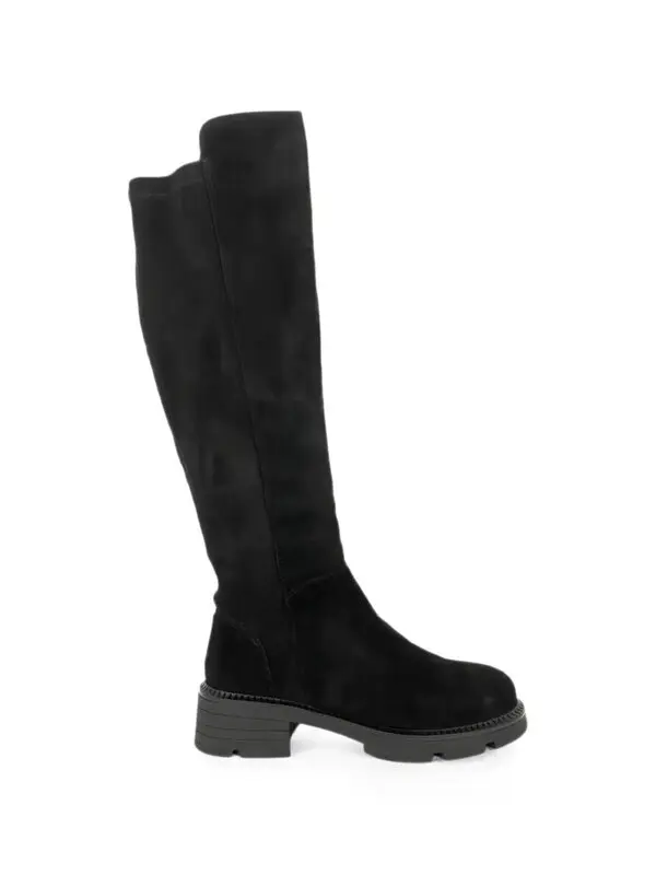 LINDA BAUMANN Knee-high Lug-sole Boots - Black