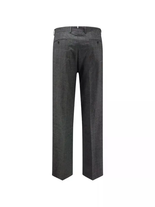 GERMANO 1952 Check-pattern Pleated Trousers