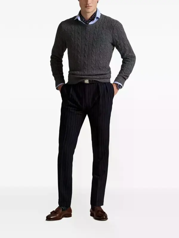 Polo Ralph Lauren Cashmere Cable Knit Crewneck Sweater
