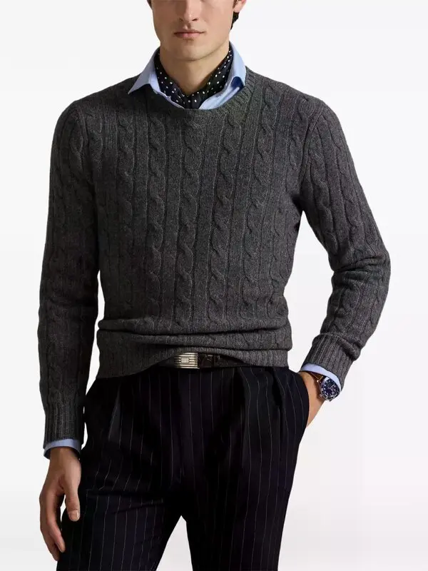 Polo Ralph Lauren Cashmere Cable Knit Crewneck Sweater