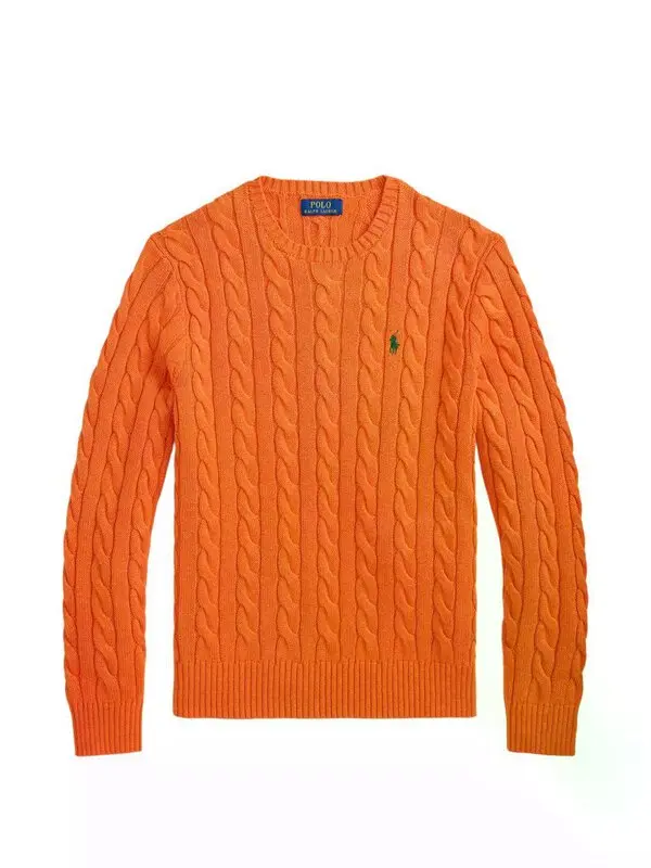 Polo Ralph Lauren Cable-knit Pony-motif Sweater - Orange