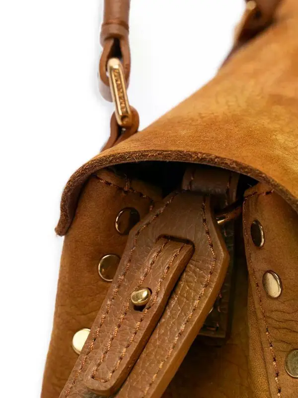 ZANELLATO Baby Postina Jones Stud-embellished Handbag - Brown